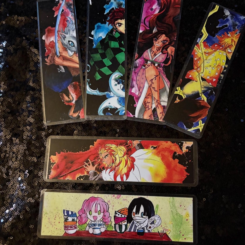 Demon Slayer Bookmark - Etsy