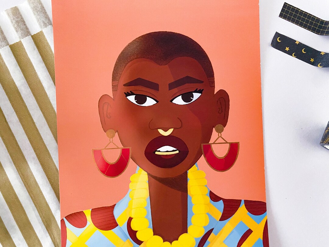 Afro Punk Afro Punk Art Illustrated Print Art Print Art Prints Unique ...