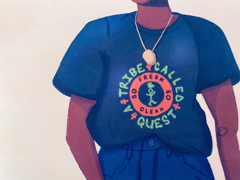 Side Eye Illustrated Print Art Print Art Prints Unique Art Print ...