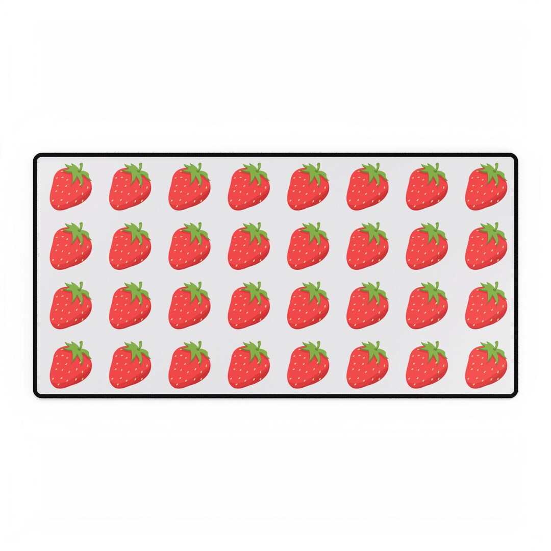 Cute Strawberry Desk Mat - Adorable Office Decor, Home Office Gift ...