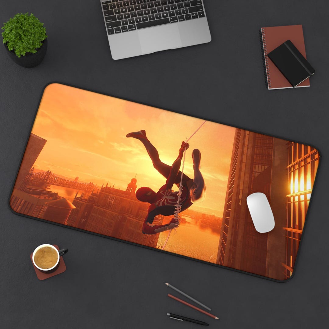 Spider Man Desk Mat, Gamer Desk Accessories, Spider-man Themed Mouse ...
