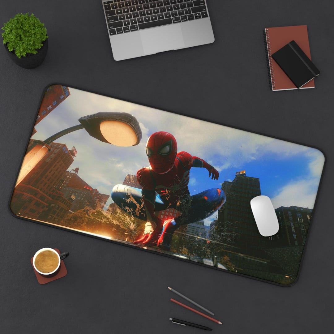 Spider-man Desk Mat, Superhero Desk Accessories, Gaming Mouse Pad ...
