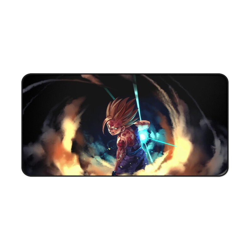 Super Saiyan Gohan Desk Mat: Anime Gamer Office Decor - Etsy