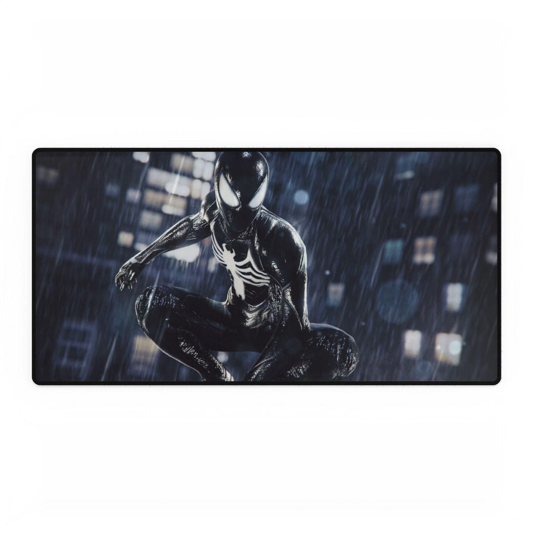 Black Suit Spider-man Desk Mat: Gamer Office Decor - Etsy