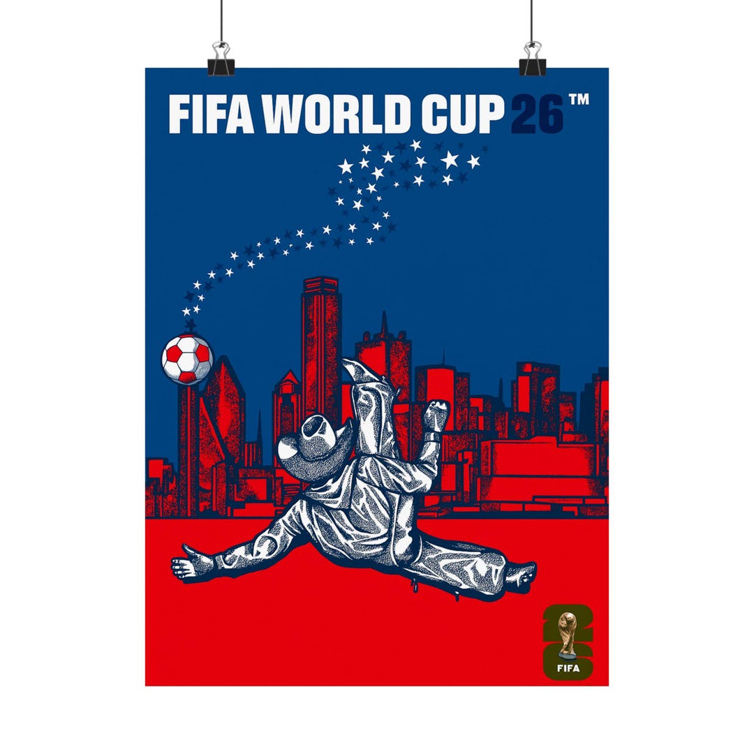 FIFA World Cup 26 Matte Poster, Soccer Wall Art, Sports Decor, Football ...