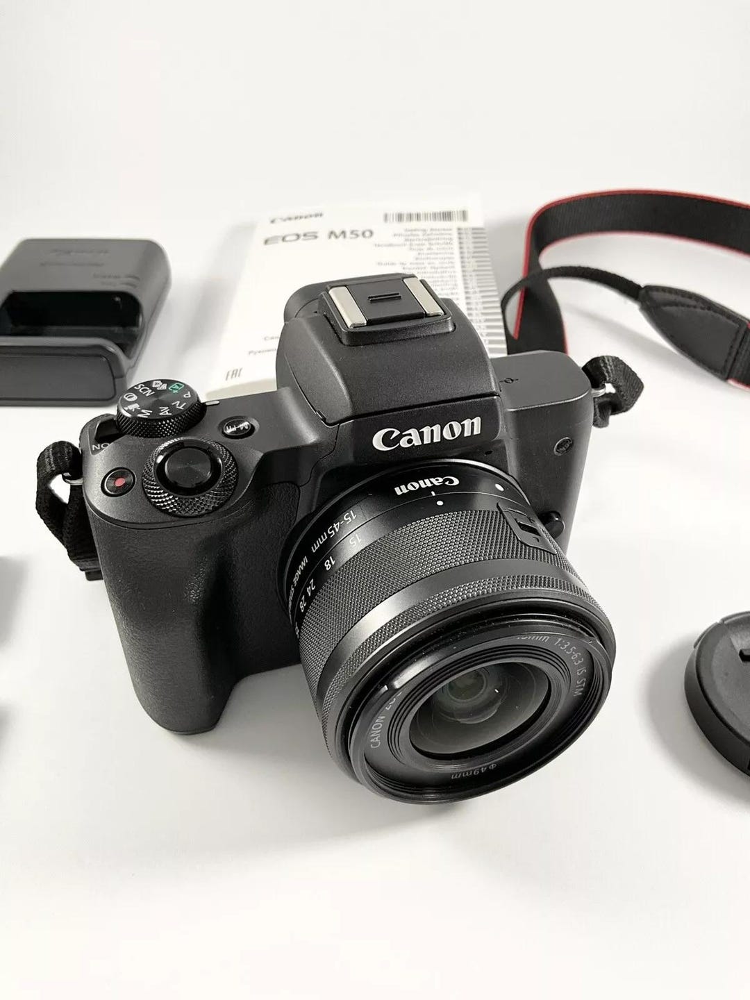 Canon EOS M50 Mirrorless Digital Camera - 1K Shutter Count, EF-M 15 ...