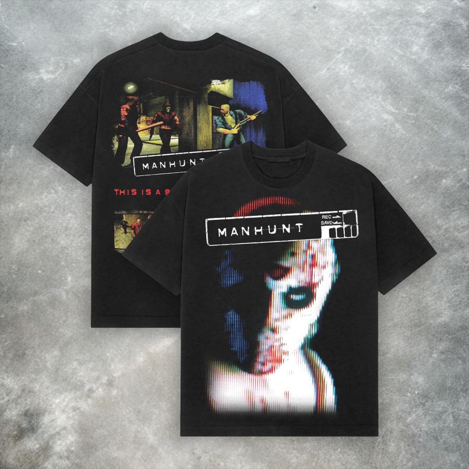 Retro-style Manhunt PS2 - Vintage Y2K Horror Game T-shirt - 100% Cotton ...