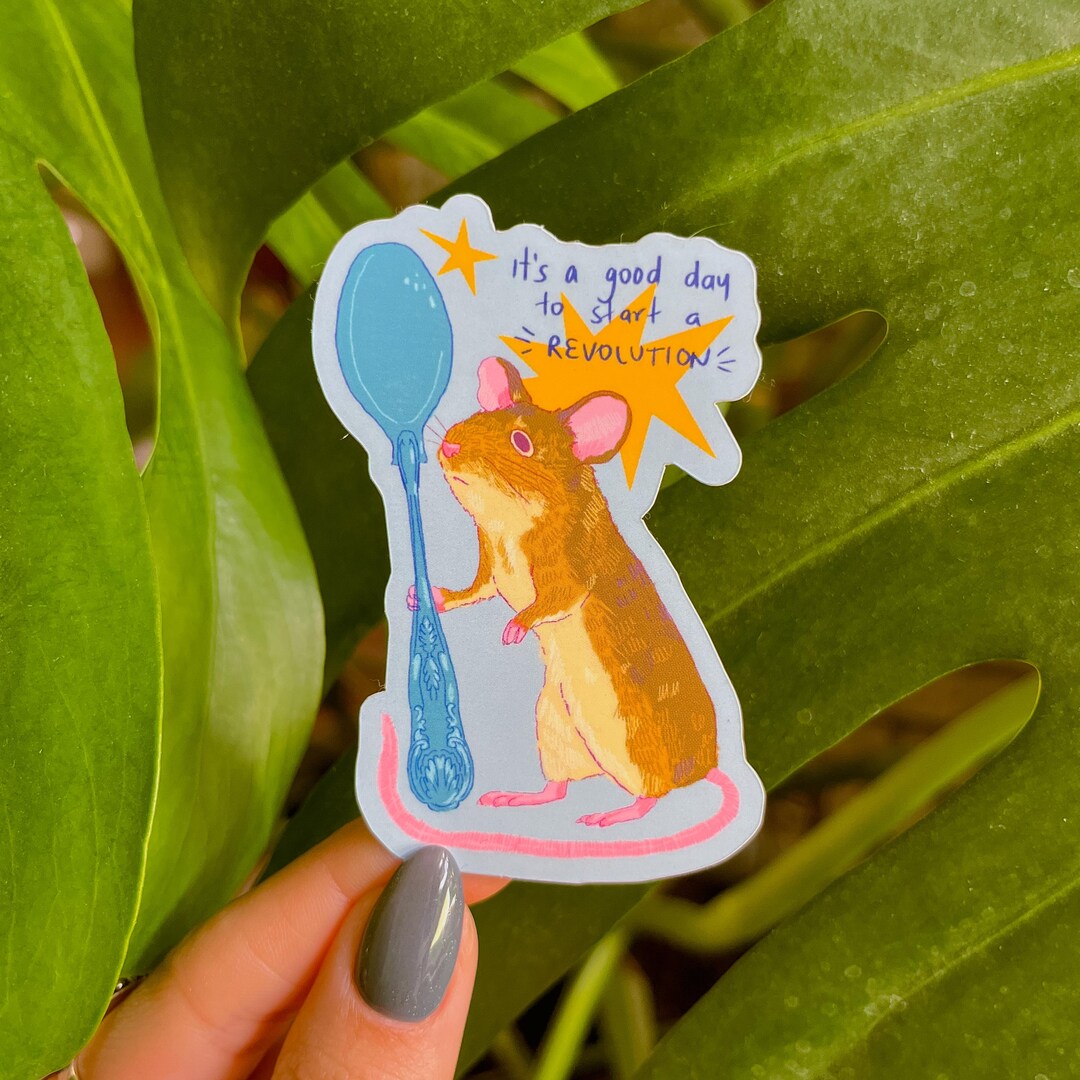 Cute Mouse Sticker | Cute Vinyl Stickers for Laptops, Water Bottles ...