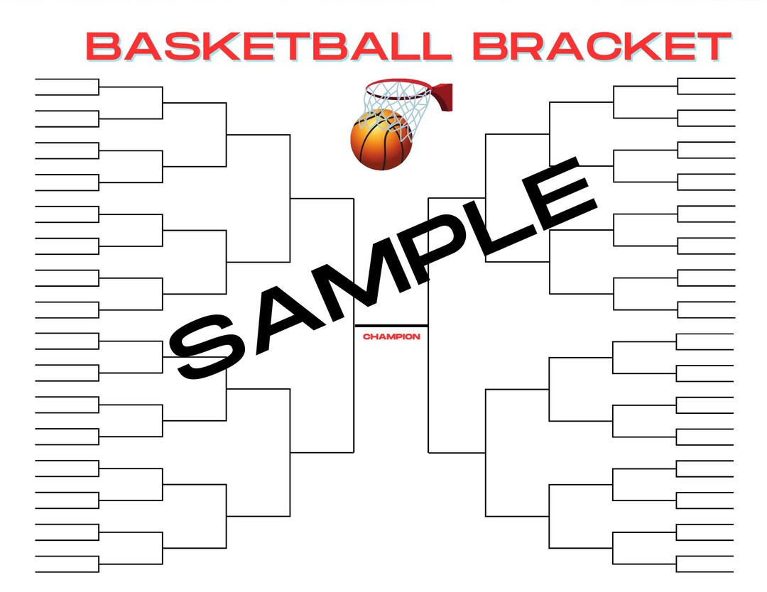 Printable March Madness Final Four Tournament Bracket for College ...