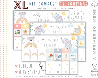 Routine enfant Matin et Soir - Etsy France