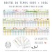 Poutre du temps 2025-2026 pour enfant, Calendrier enfant 2025-2026 avec ...