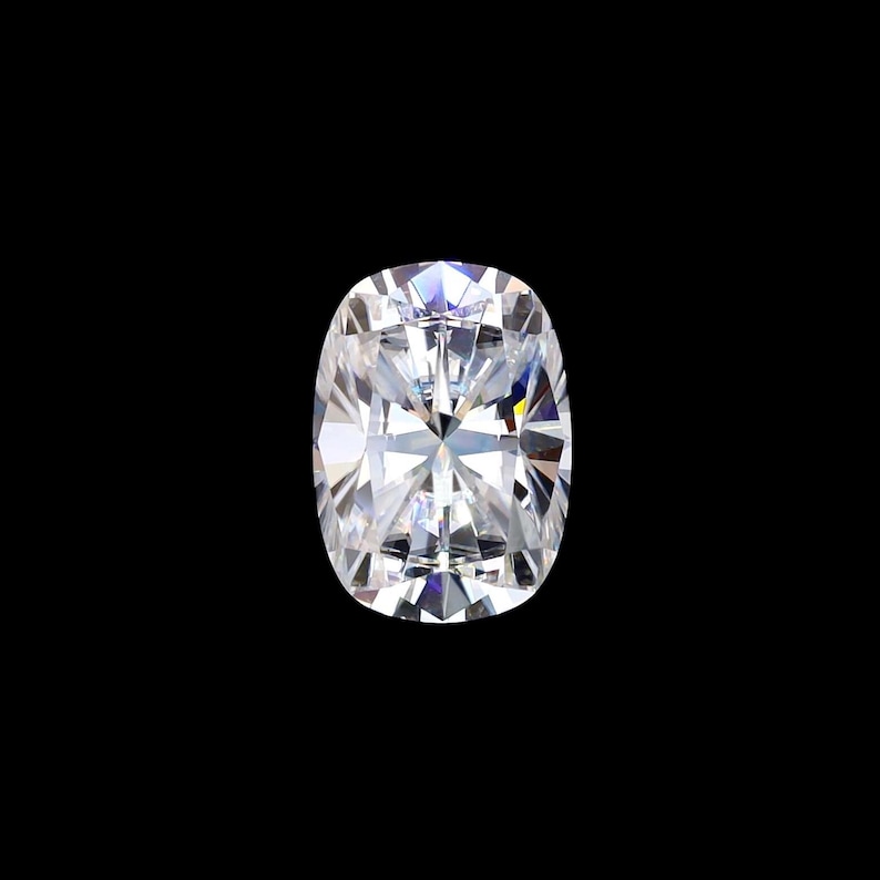 Elongated Cushion Cut Moissanite Certified D VVS1 Loose Gemstone - Etsy