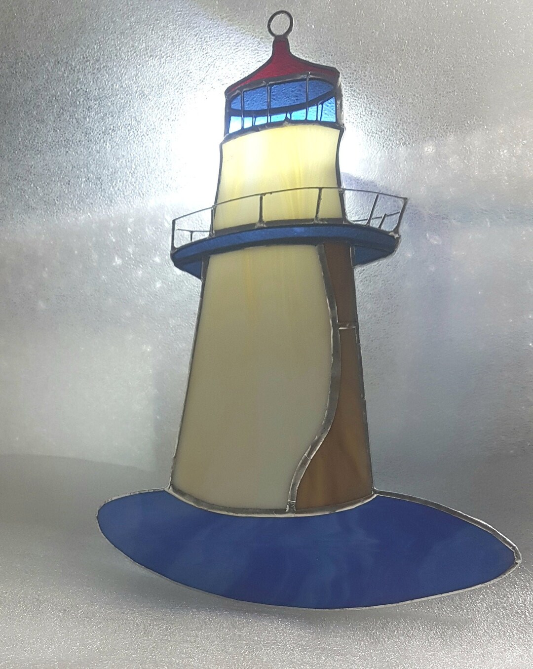Stained Glass Lighthouse Suncatcher - Etsy