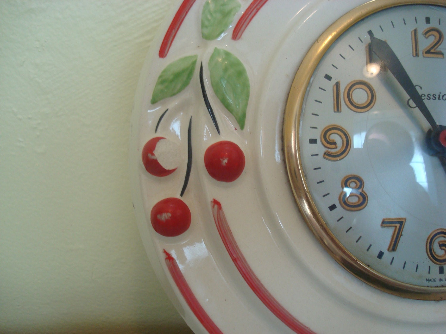 Sale Incredibly 1950's Antique Kitchen Clock with | Etsy