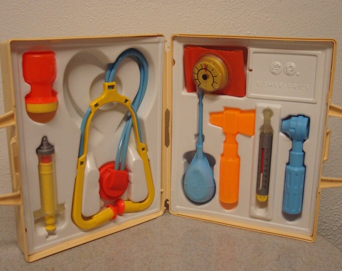 SALE - Let's Play Doctor - Vintage Fisher-price Medical Kit Toy - Etsy