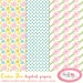Easter Digital Papers, Easter Bunny, Easter Chick, Easter Eggs, Egg Hun ...