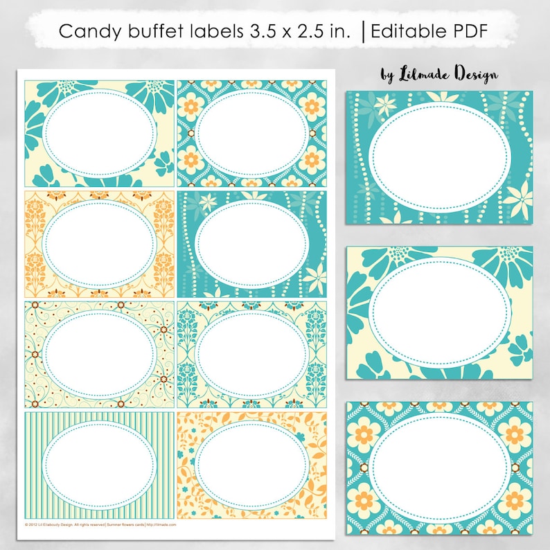 Editable Label Printables