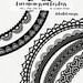 Lace Monogram Frames Clipart, Digital Lace Frames for Scrapbooking ...