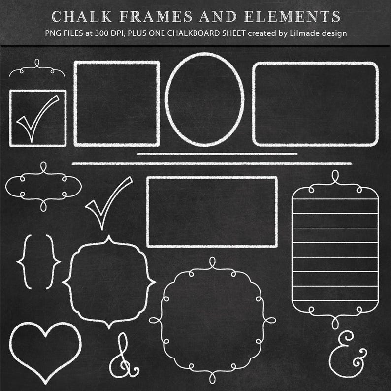 Chalkboard Art, Chalkboard Frames, Chalkboard Labels, Chalkboard ...