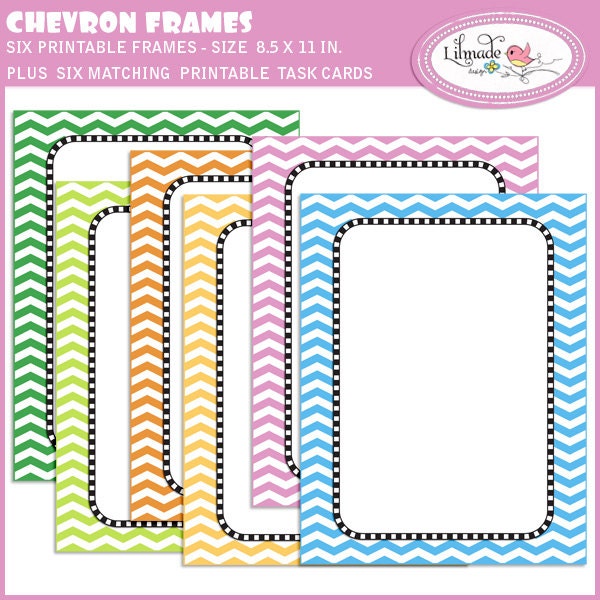 Chevron Binder Cover Templates
