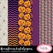 Halloween Digital Paper, Halloween Candy Paper, Haunted House Paper ...