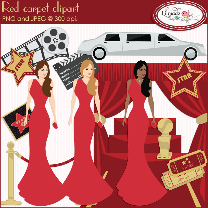 Hollywood Red Carpet Clipart