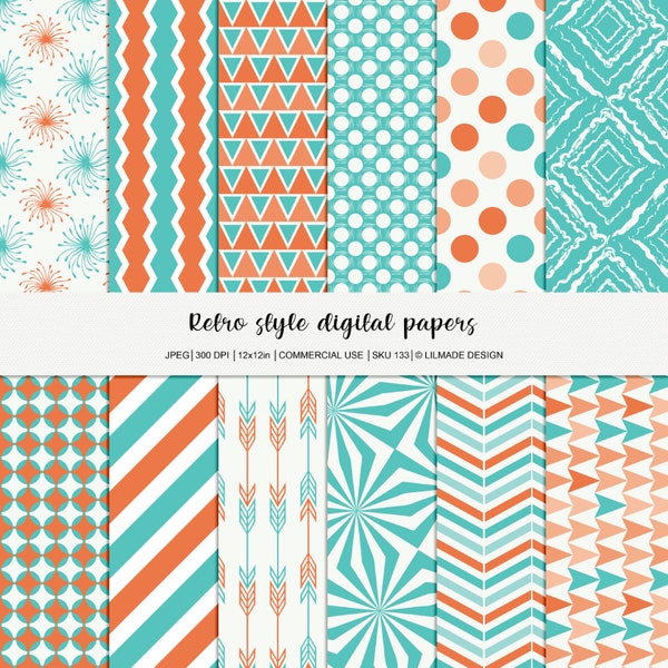 Ikat Digital Paper - Etsy