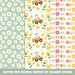 Easter Digital Paper Featuring Cute Easter Bunny Cliparts, Easter Eggs ...