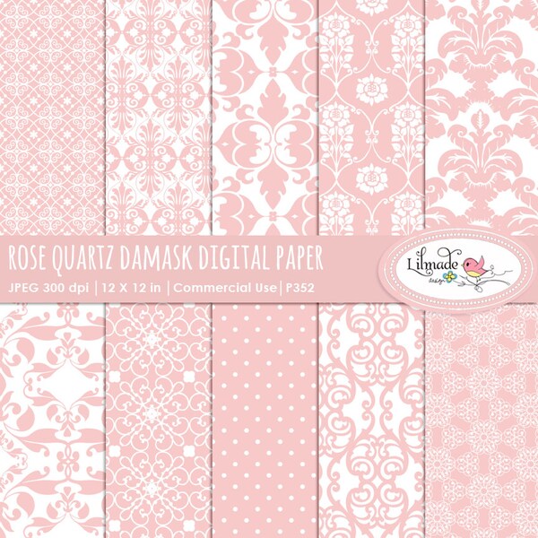 Damask Digital Paper - Etsy