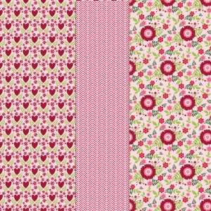 Digital Paper, Valentine's Day Digital Paper, Shabby Rose Digital Paper ...