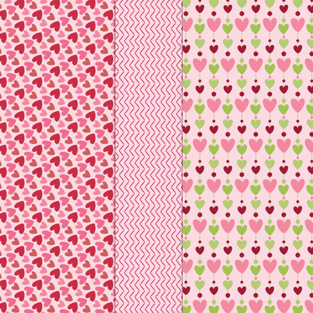 Digital Paper Valentine's Day Digital Paper Shabby Rose - Etsy