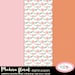 Floral Modern Digital Paper, Black and White Digital Papers, Horizontal ...
