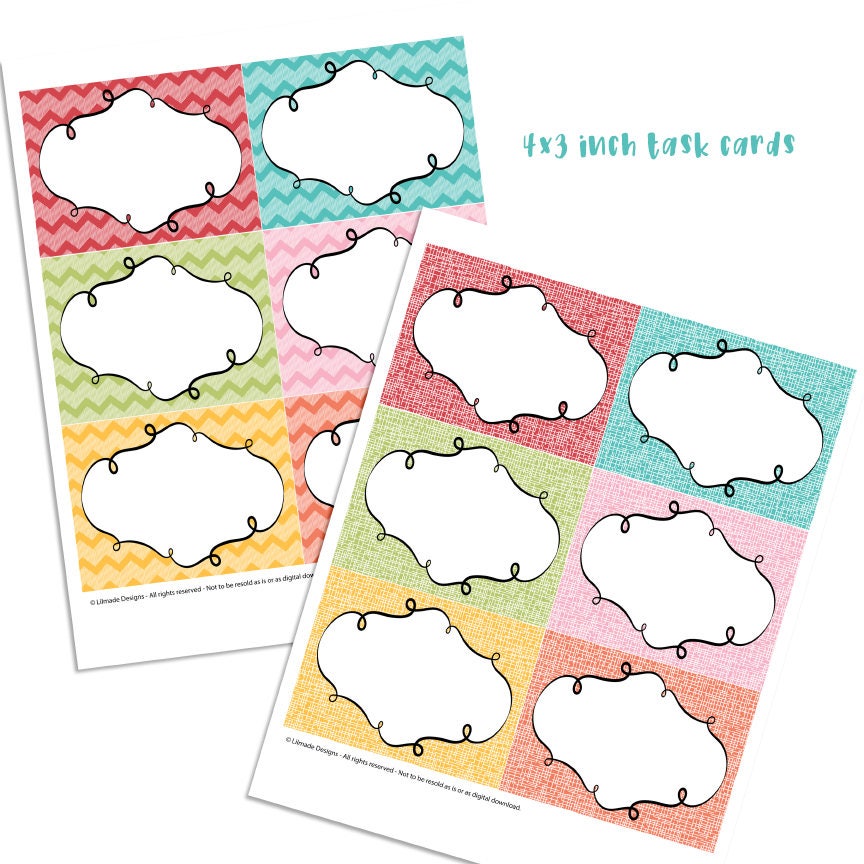 Printable Label Bundle, Printable Task Cards, Digital Labels, Candy ...