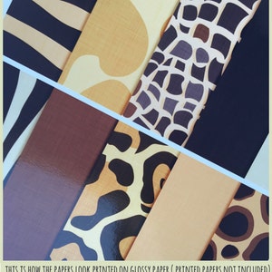 Animal Print Digital Paper, Safari Digital Paper, Animal Print ...