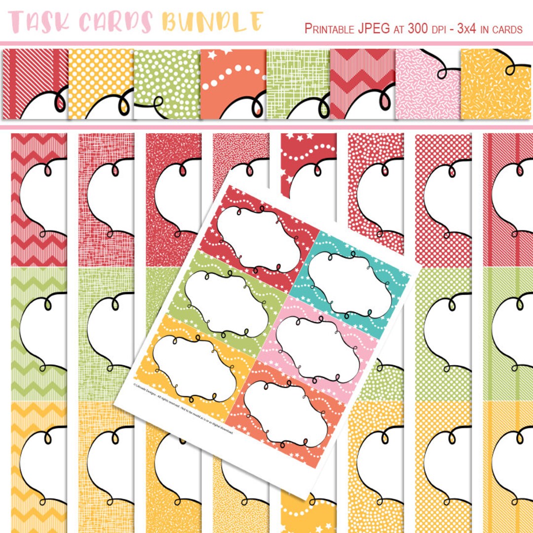 Printable Label Bundle, Printable Task Cards, Digital Labels, Candy ...