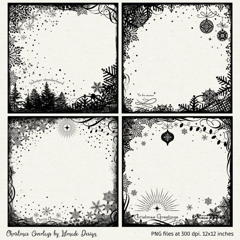 Scrapbook Overlays - Etsy