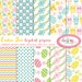 Easter Digital Papers, Easter Bunny, Easter Chick, Easter Eggs, Egg Hun ...