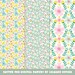 Easter Digital Paper Featuring Cute Easter Bunny Cliparts, Easter Eggs ...