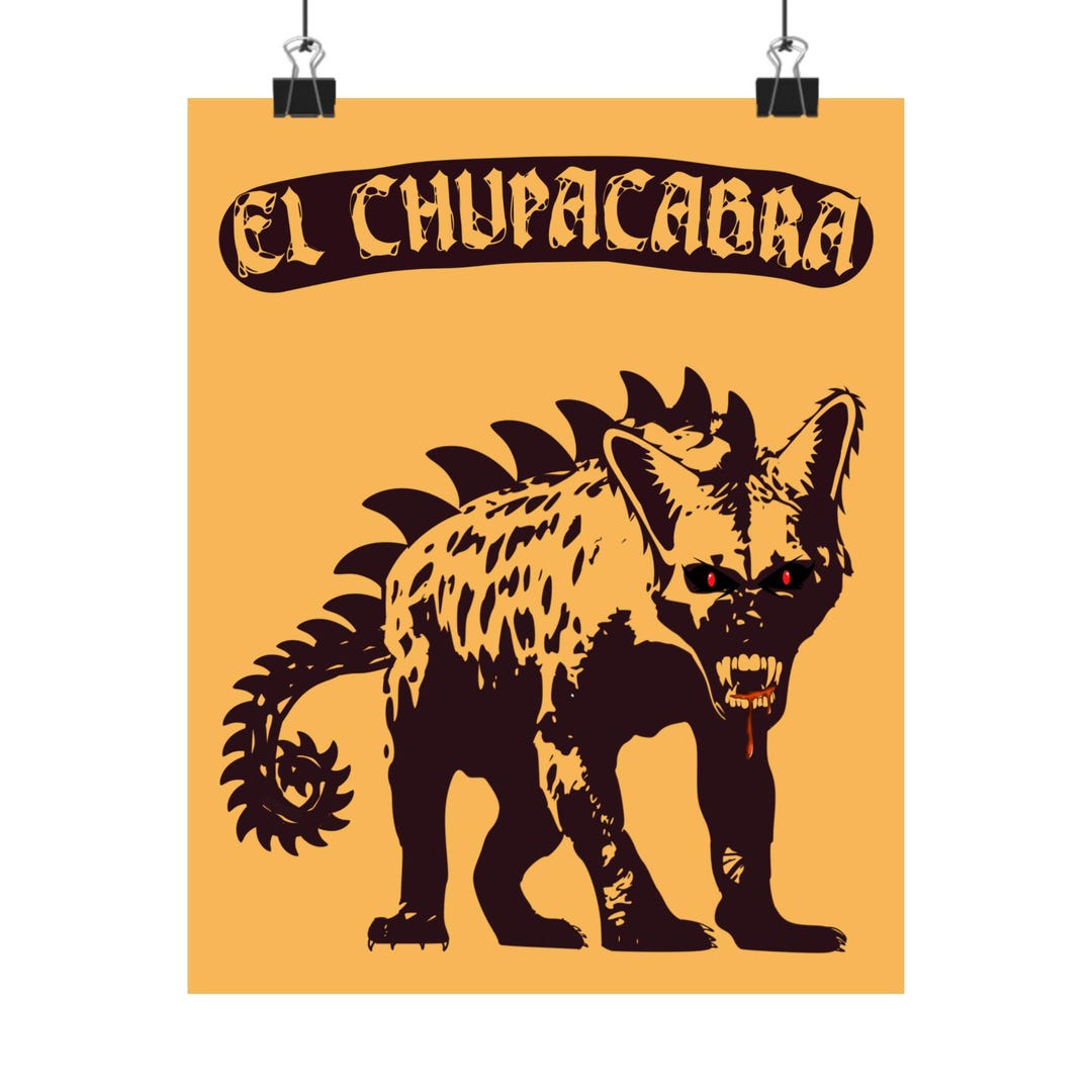 El Chupacabra Cryptid Matte Vertical Poster 8x10 or 16x20 - Etsy