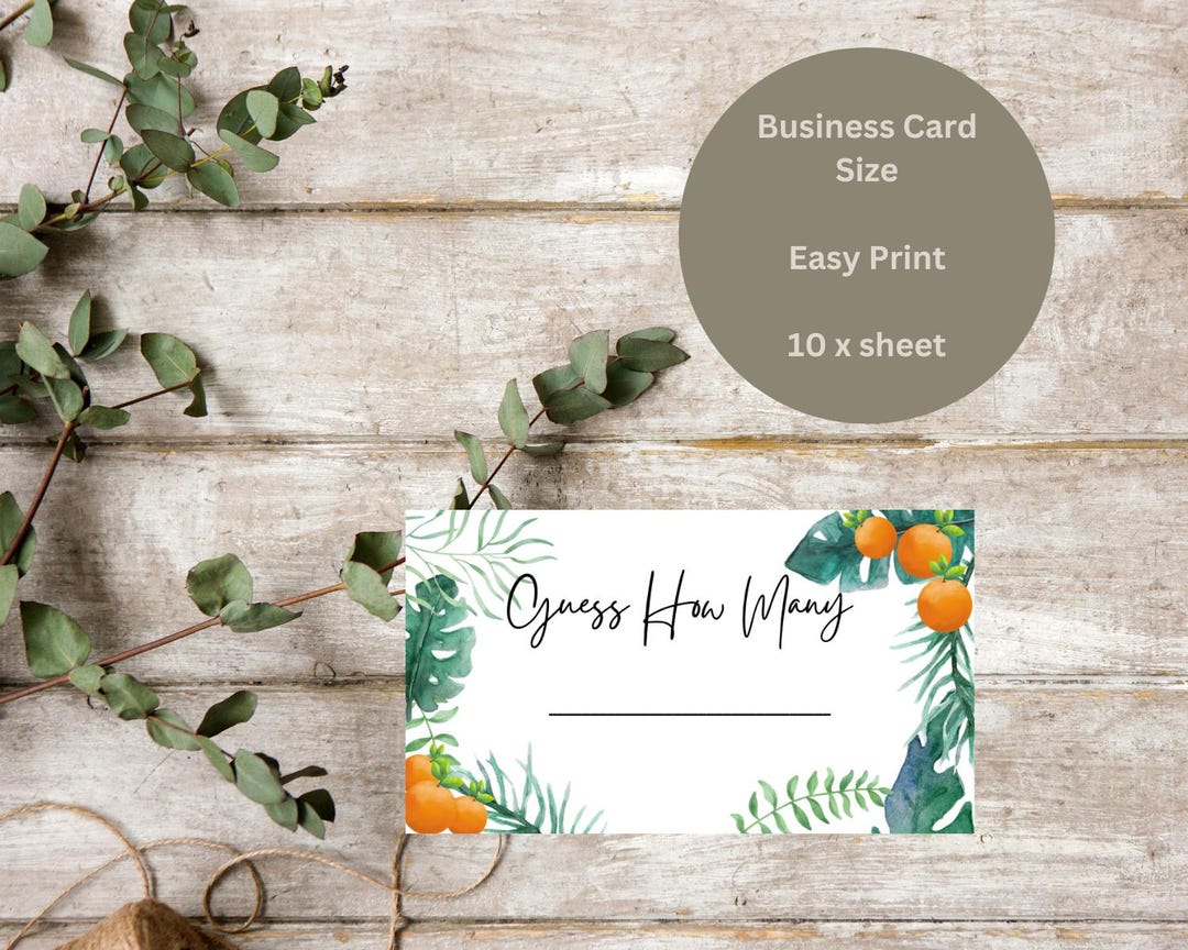 Baby Shower Game | Baby Shower Game Printable | Guess How Many | Little ...