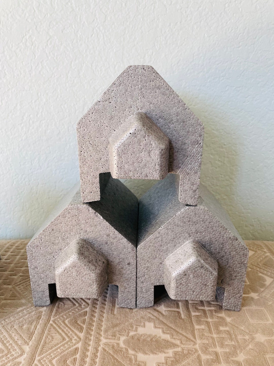 Gingerbread Home Base Foam House Base LARGE Styrofoam House Shape DIY ...