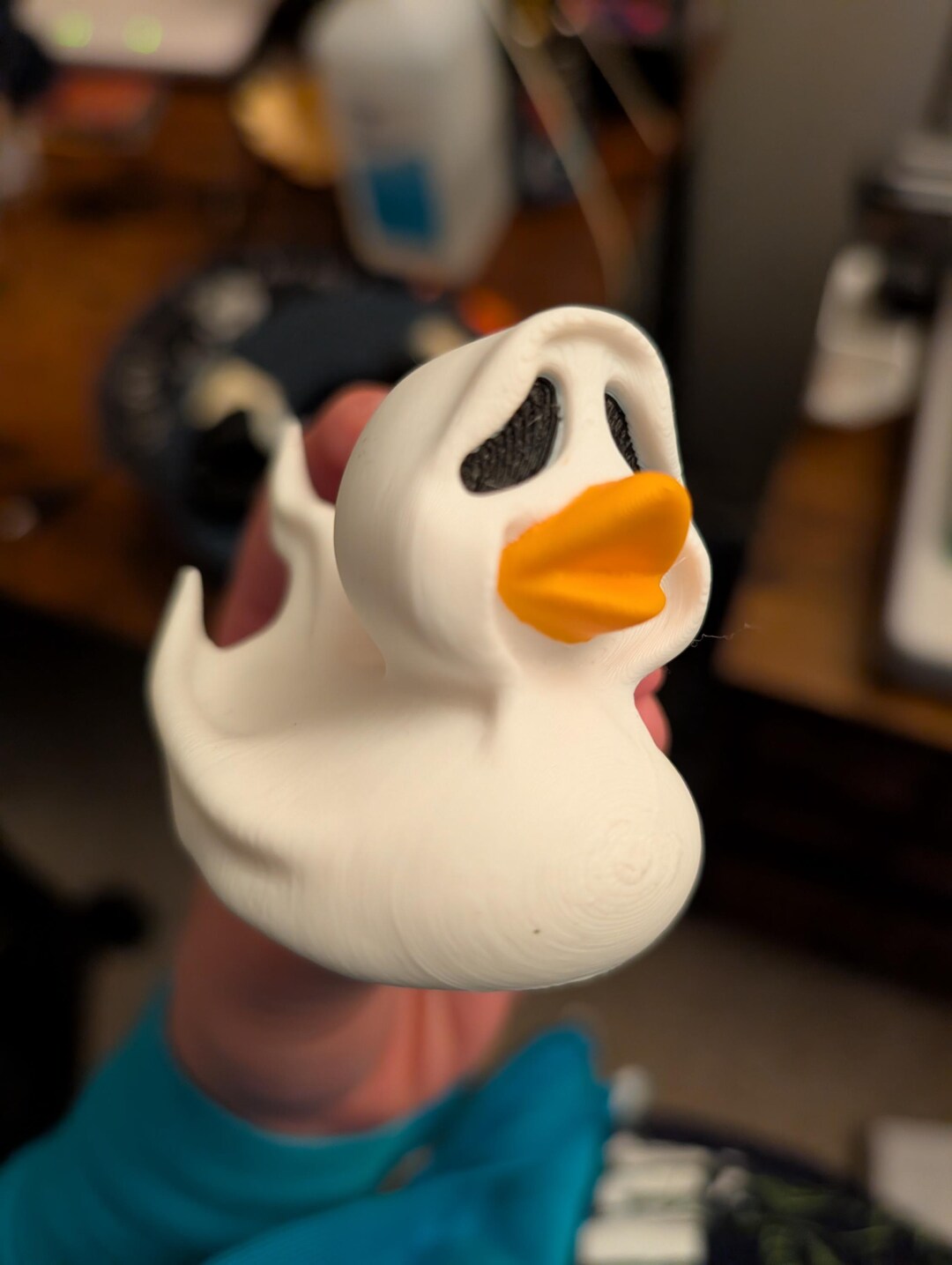 3D Printed Halloween Ghost Duck - Spooky Car Decor - Etsy