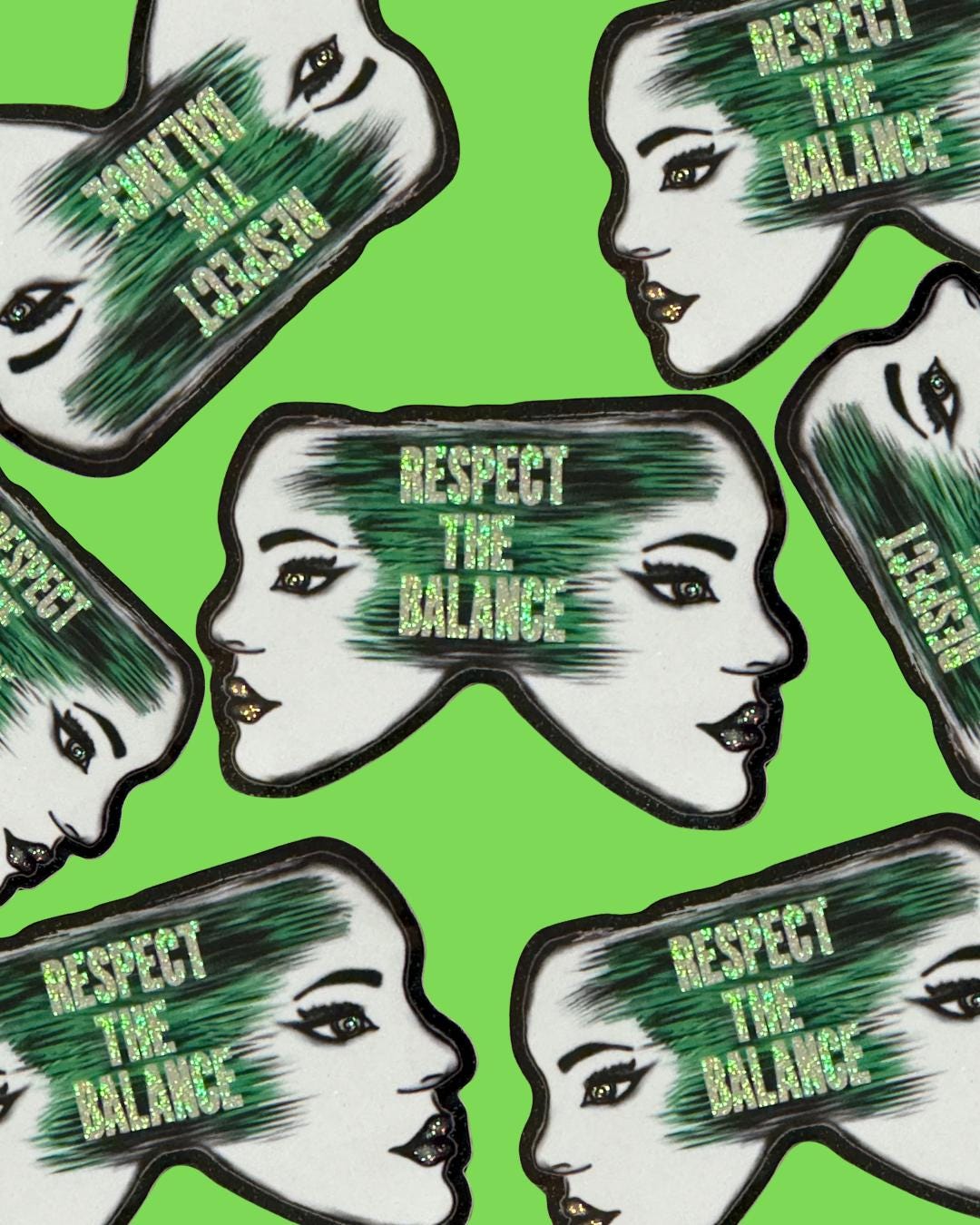 The Substance "respect the Balance" Sticker Pixie Dust Waterproof Hand ...