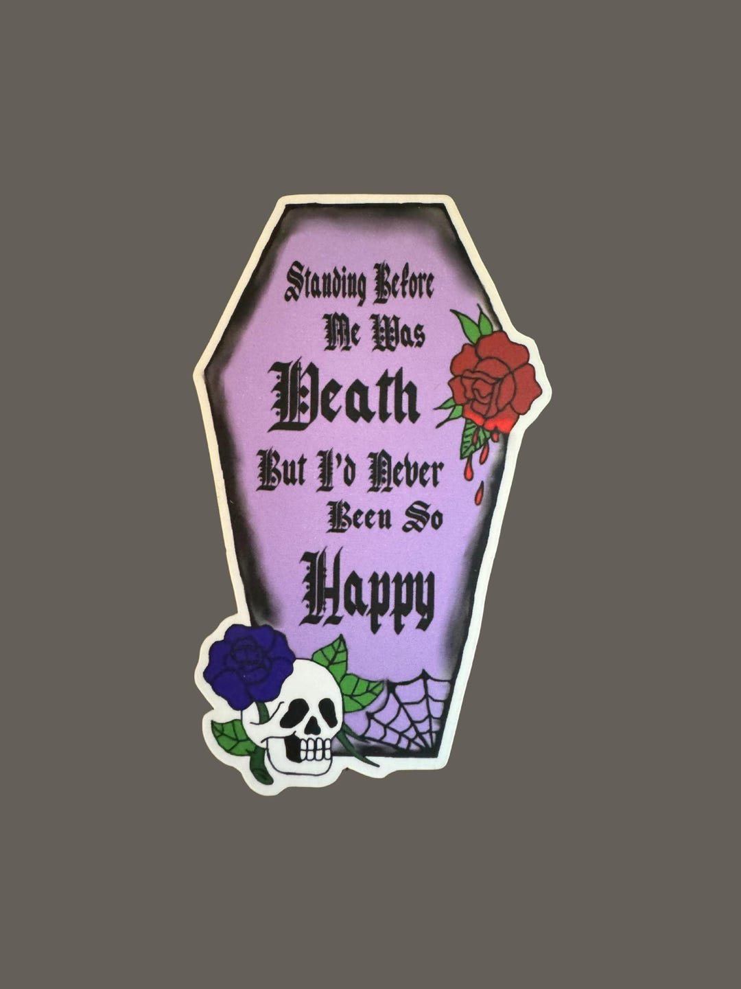 Nosferatu Quote Coffin Matte Vinyl Sticker Vampire Die Cut Waterproof ...