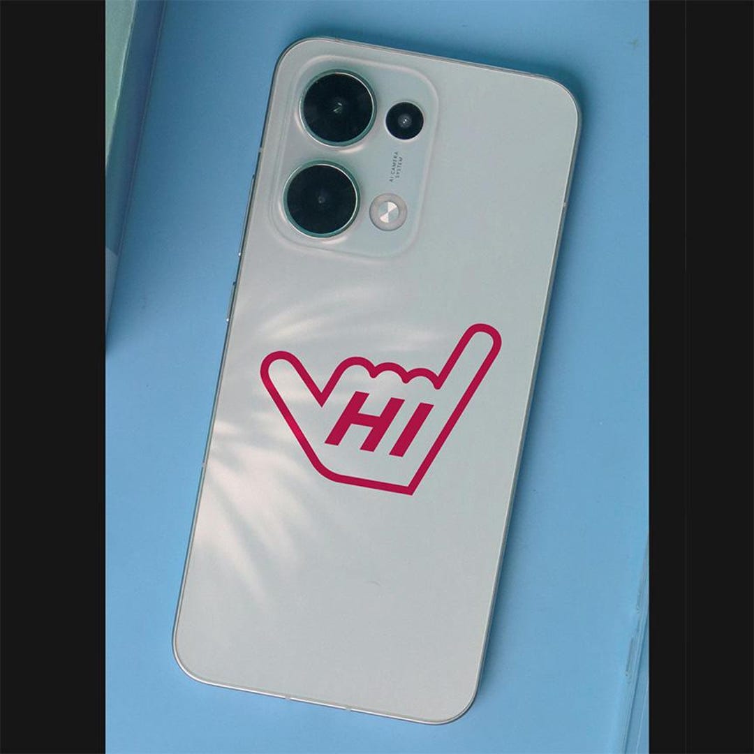 HI Hawaii Shaka Hand Hang Loose Outline Logo Vinyl Decal (for Car ...