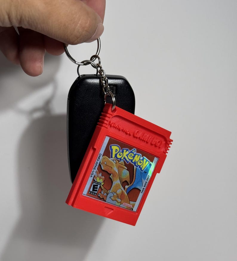 Blue Gameboy Keychain - Etsy