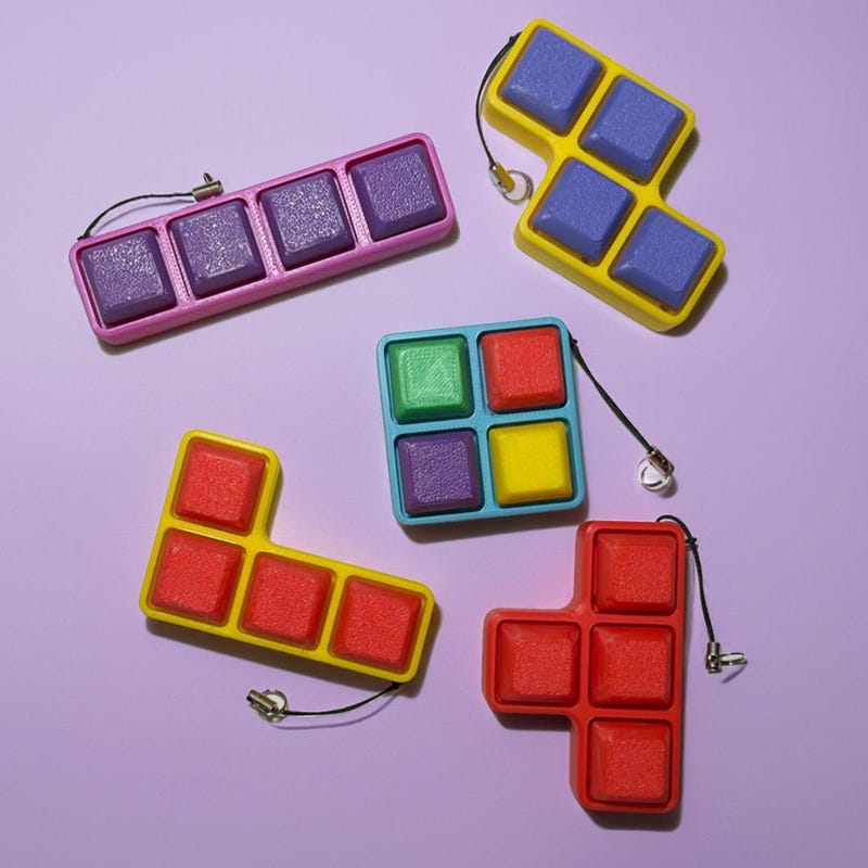 Tetris Keychain - Etsy