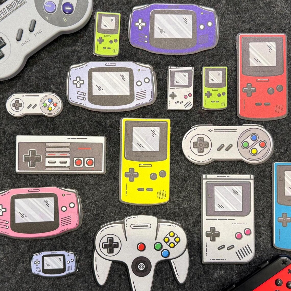 Nintendo Inspired Console Stickers: UV Printed Vinyl Decals - Etsy