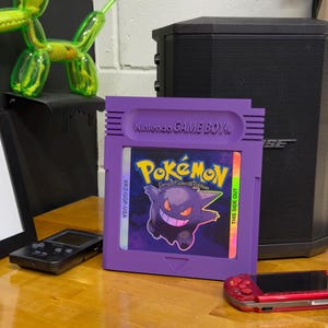 XL Gengar GBC Cartridge | Pokémon Wall Decor | Holographic Retro Art - Etsy