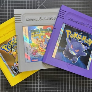 XL Gengar GBC Cartridge | Pokémon Wall Decor | Holographic Retro Art - Etsy